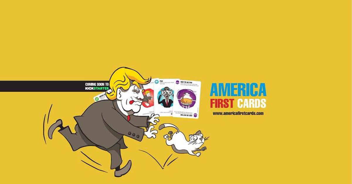 Klemen Slakonja na Kickstarter z zabavno igro s kartami America First ...